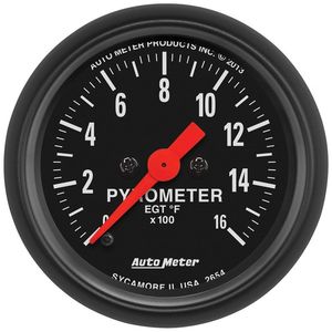 Auto Meter Diesel RV EGT Pryometer Gauge 0-1600 Degrees