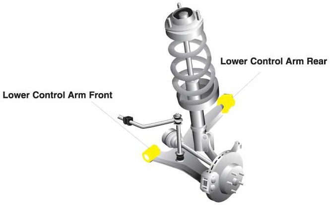 Whiteline KCA433 Front Lower Control Arm Anti-Dive Kit for 2005-2010 ...